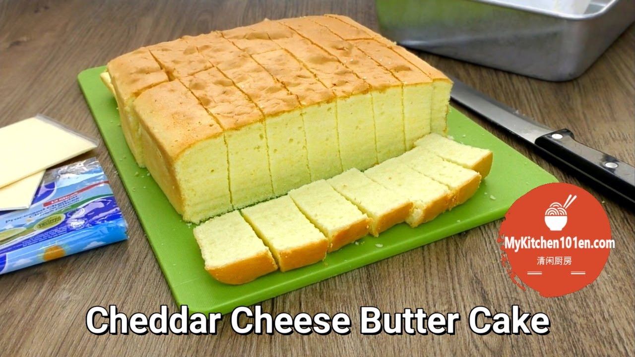 Cheddar Cheese Butter Cake | MyKitchen101en - YouTube