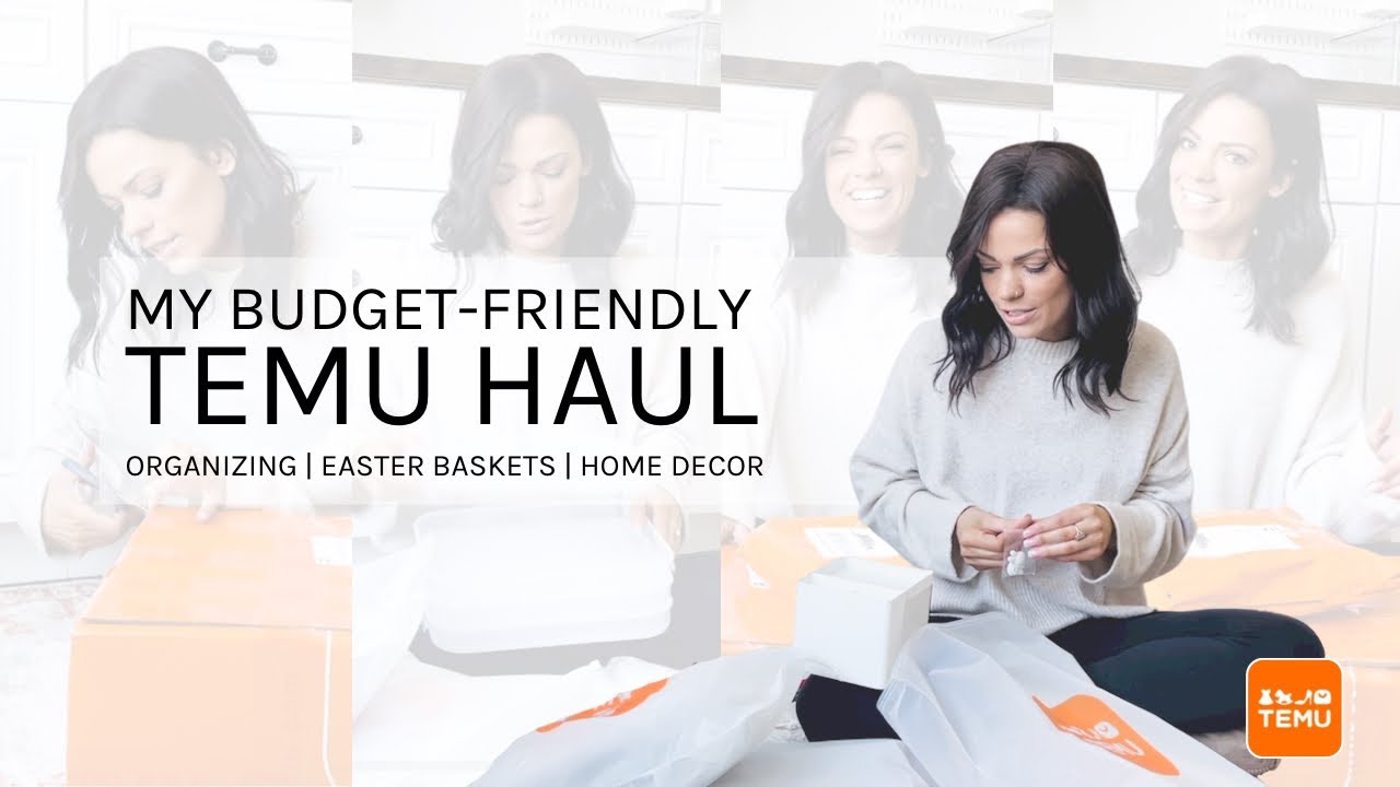 My Budget-Friendly TEMU Haul | Organizing | Easter Basket Goodies ...