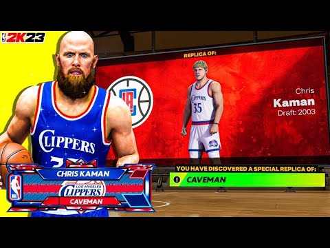 How to unlock Chris Kaman the "CAVEMAN" Replica build on NBA 2K23 ...