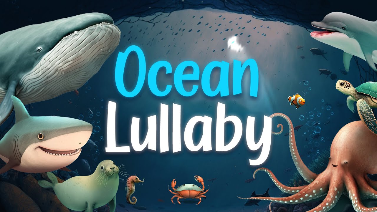 Ocean Lullaby with Gentle Waves & Animal Sounds | 1 Hour | Relaxing ...