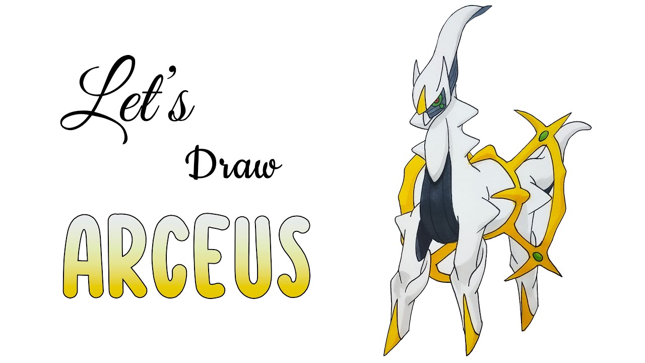How to Draw and Color Pokemon | Arceus | Step by Step Art Tutorial | 4K ...