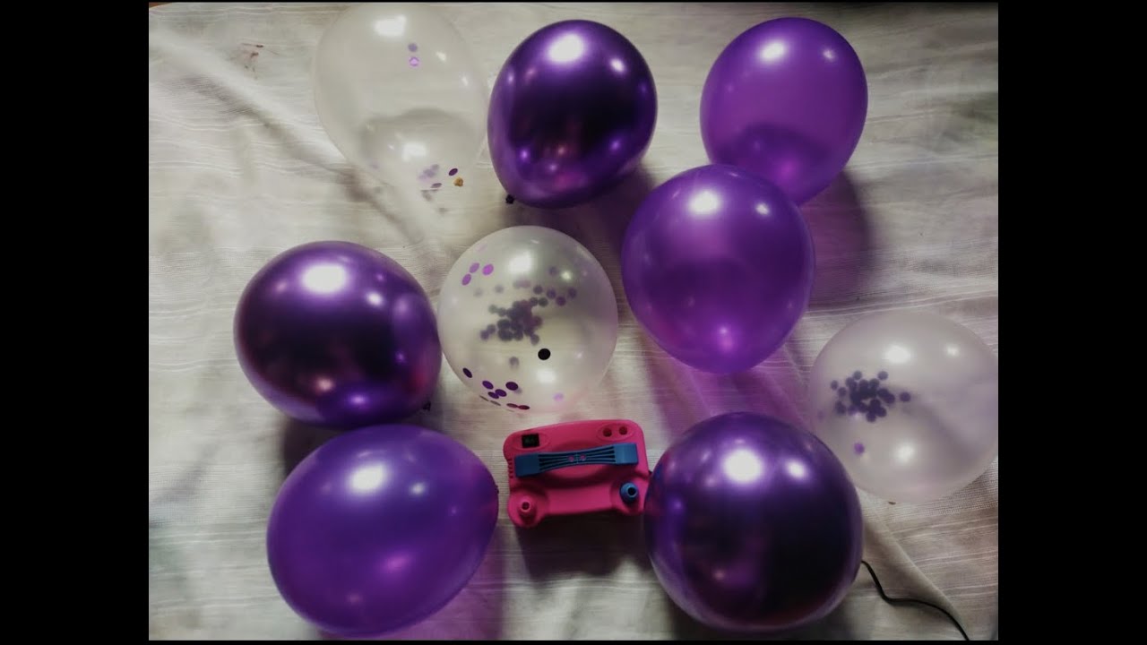It fun blow up all purple balloon🎈🎈|| So satisfying #balloon - YouTube