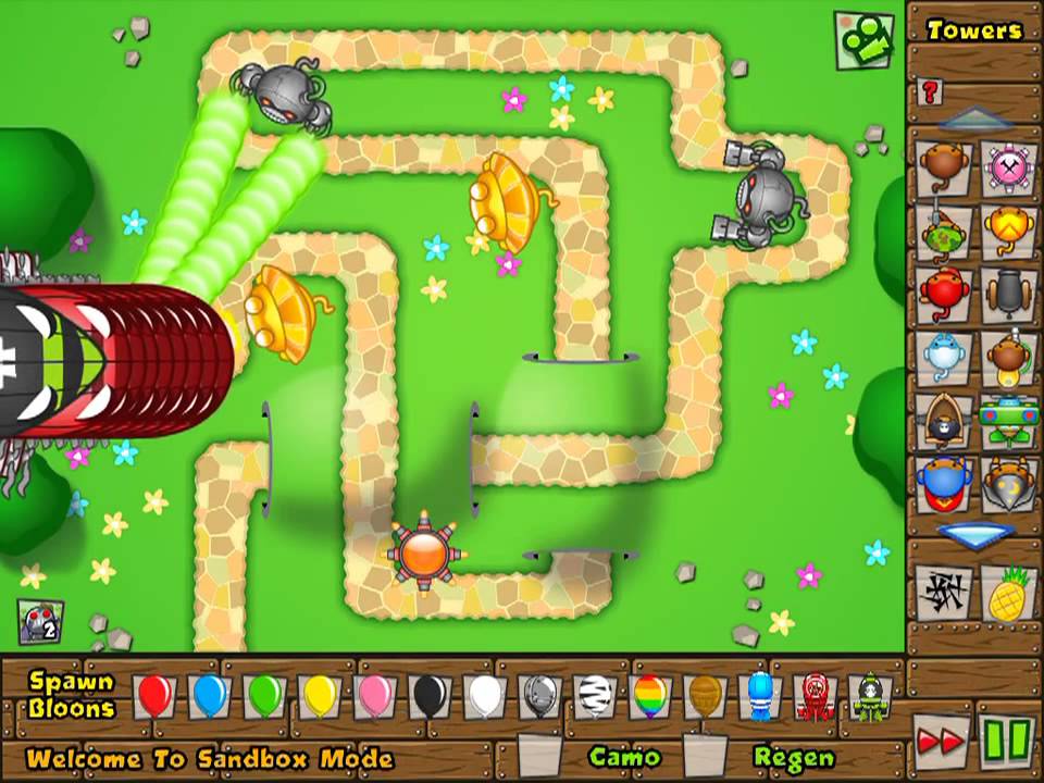 Fun with sandbox mode ( bloons tower defence 5 ) - YouTube
