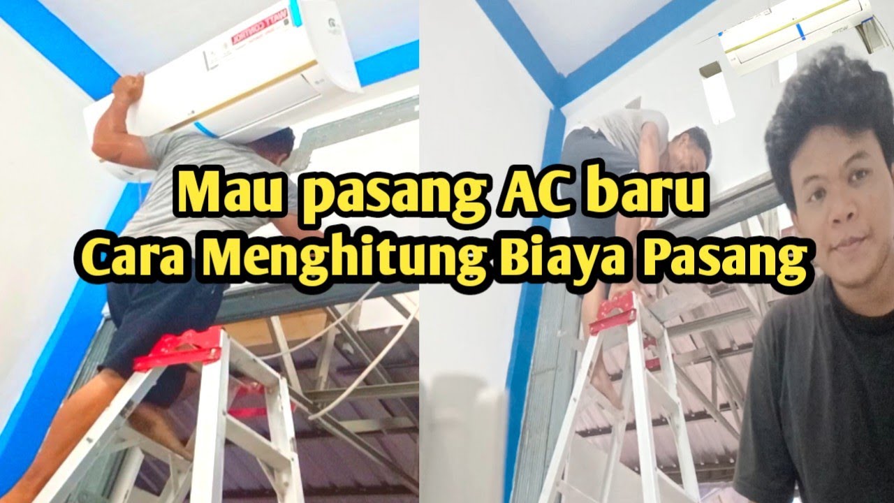 cara pasang ac sendiri #pasangac #teknisiac - YouTube