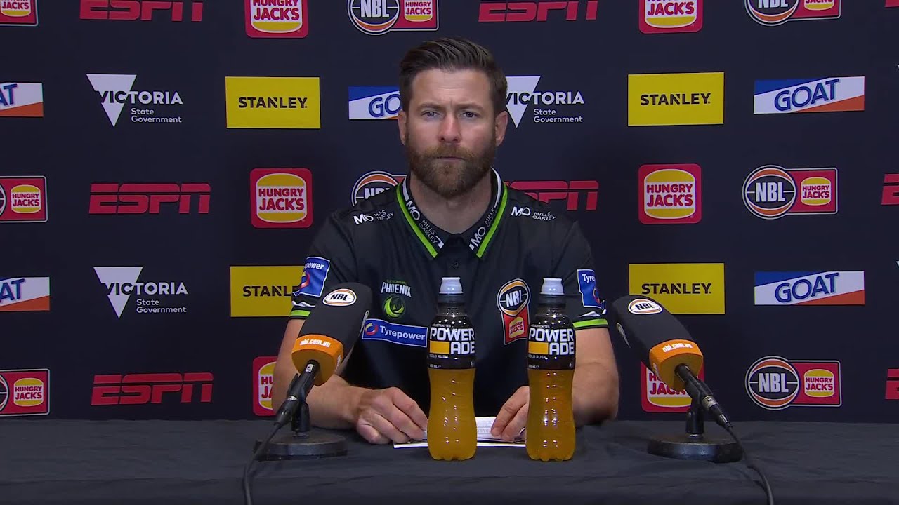 Josh King press conference vs Tasmania JackJumpers, Round 12 - NBL26 ...
