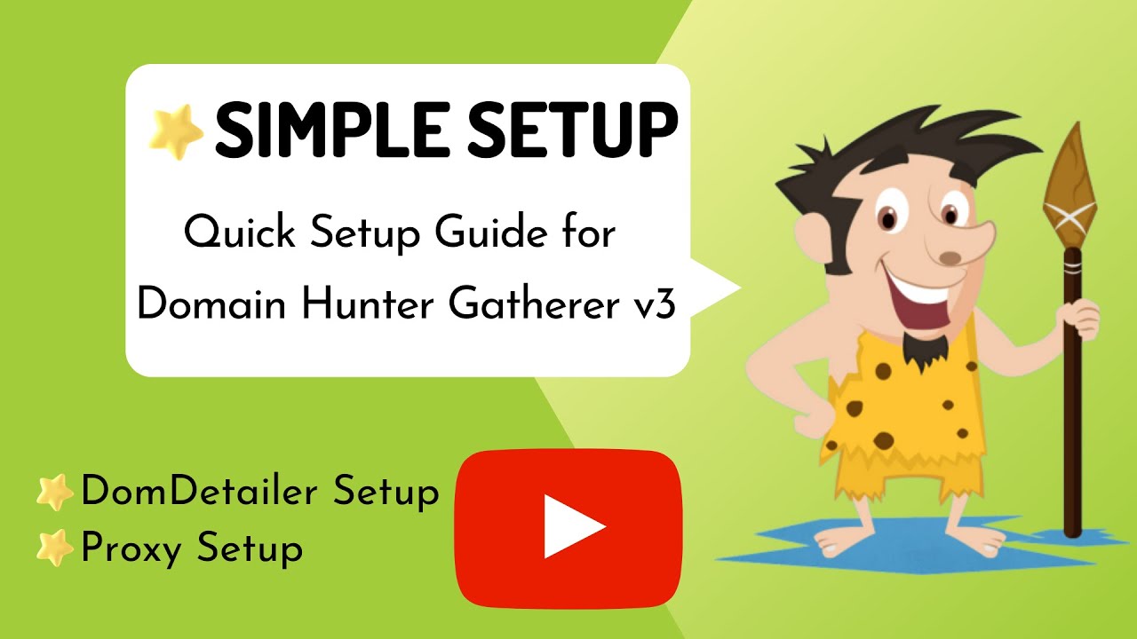 Quick Setup Guide - Domain Hunter Gatherer - YouTube
