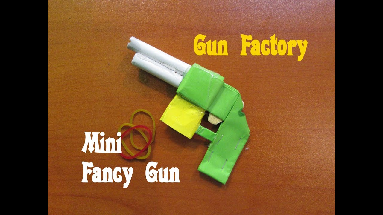 How to Make a Paper Mini Fancy Gun - Easy Tutorials - YouTube