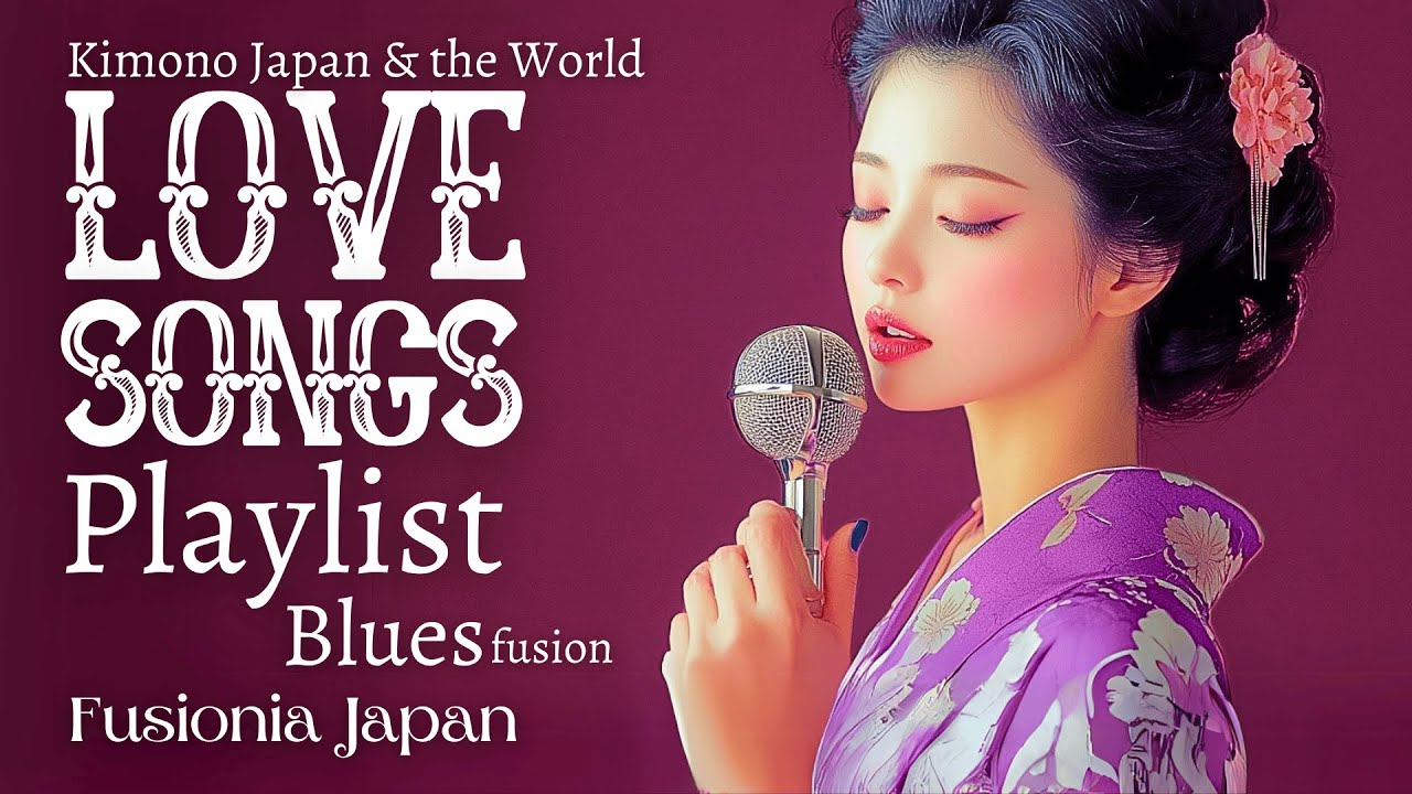 【Love Songs 5】English Japanese Blues | Kimono Blues Japanese Love Song ...