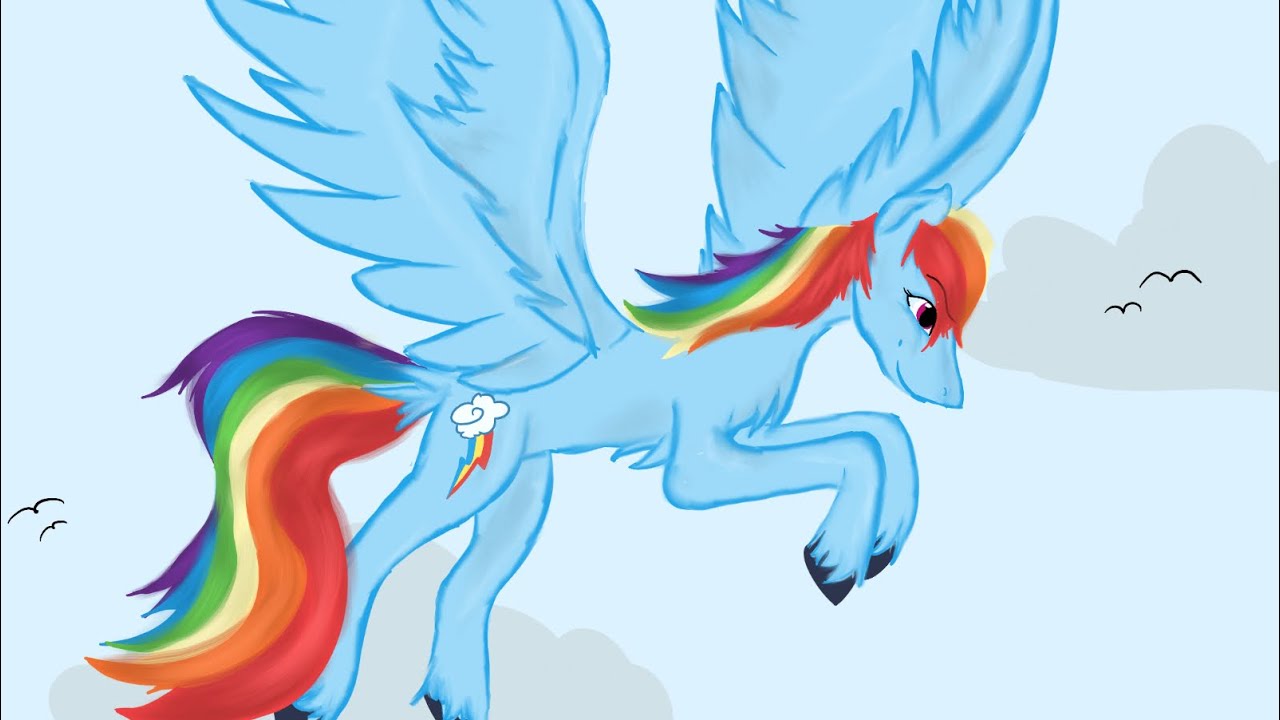 [SpeedPaint] Rainbow Dash -MLP - YouTube