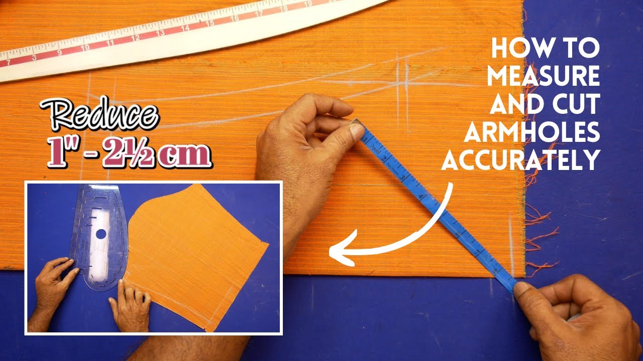 Have you seen how to measure the armhole accurately, cut it out and ...