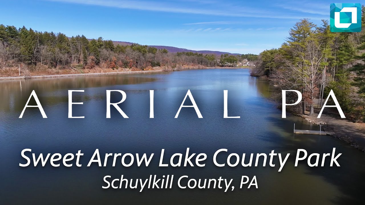 Sweet Arrow Lake County Park, Schuylkill County, PA | Aerial PA - YouTube