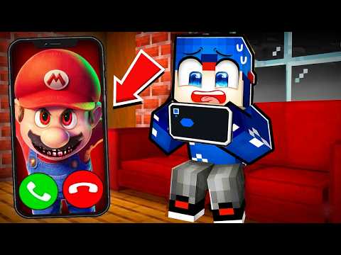 MARIO M'APPEL au TELEPHONE à 3H00 DU MATIN sur Minecraft ! Film Super Mario Galaxy