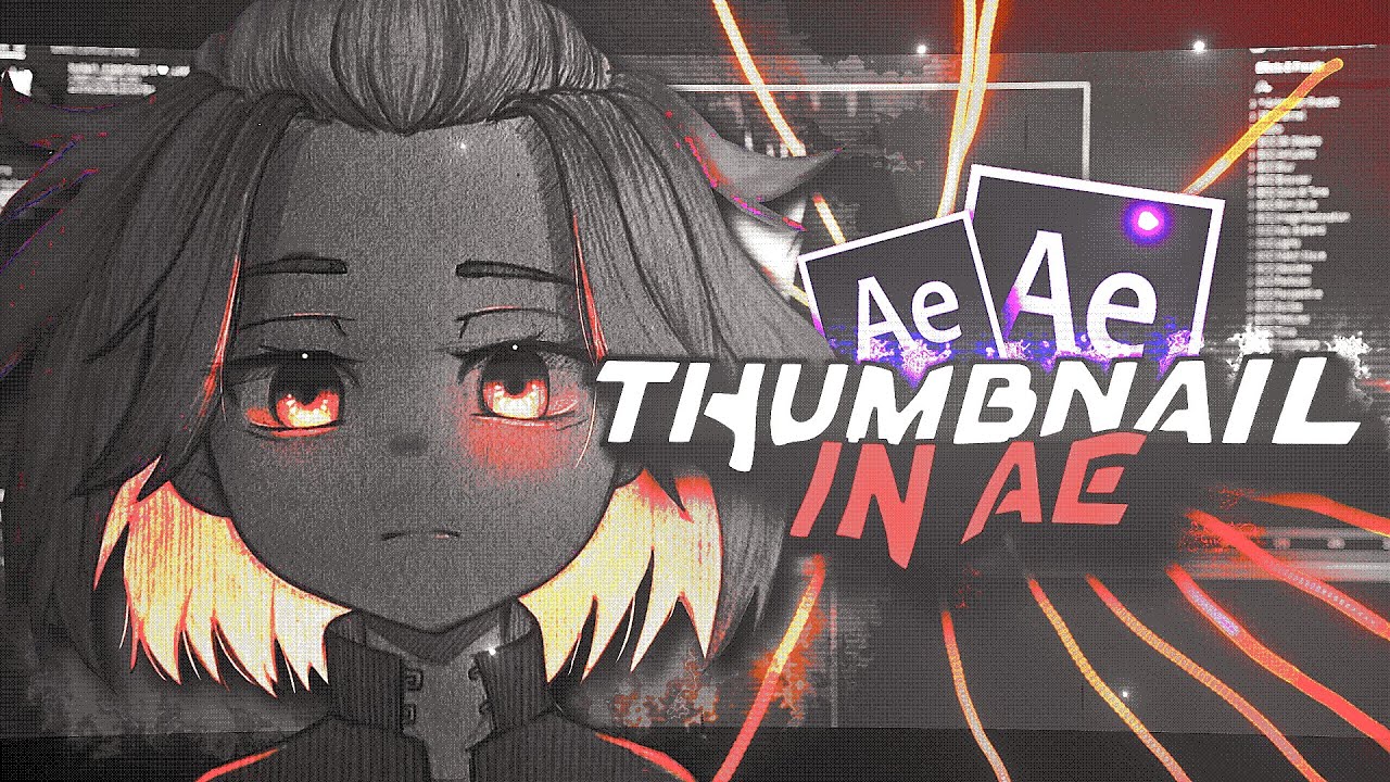 How to do Thumbnail in After effects - YouTube