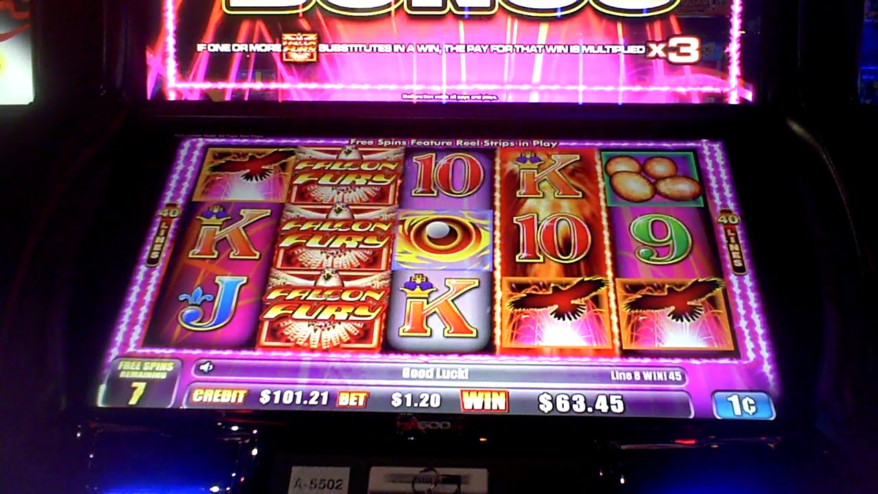 Falcon Fury Slot Machine Bonus - YouTube