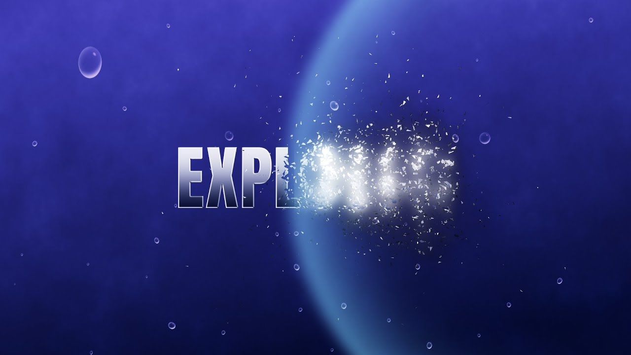 Underwater exploding text tutorial - 100% After Effects - YouTube