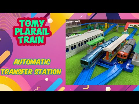 Tomy Plarail Train - Automatic transfer station Kereta Api Mainan - YouTube