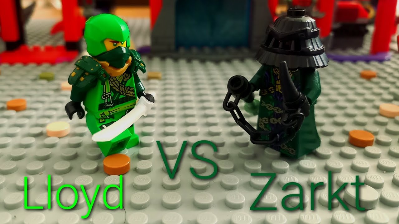 Lego Ninjago Lloyd vs Zarkt (stop motion test) - YouTube