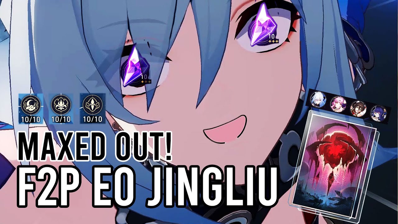 Maxed out F2P Jingliu vs v1.4 MoC 10 Both Side Showcase | Honkai Star Rail - YouTube
