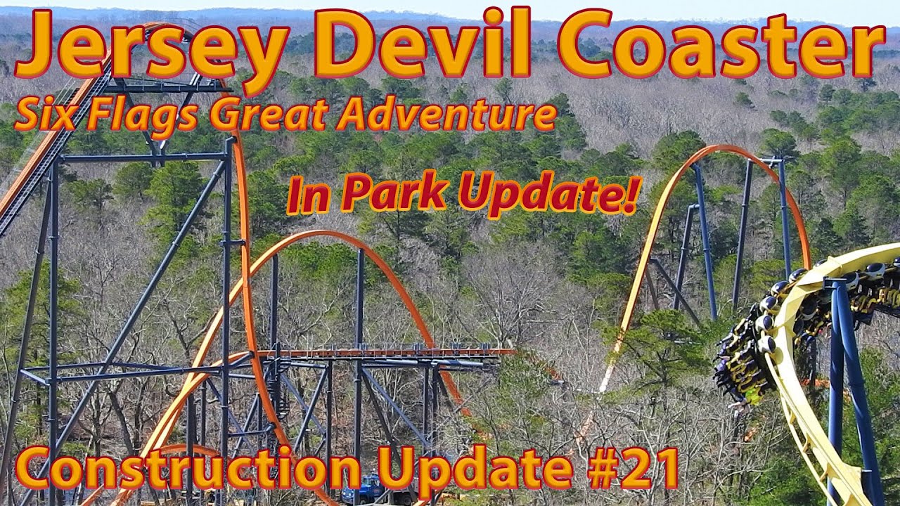 Jersey Devil Coaster | Construction Update #21 | Six Flags Great ...