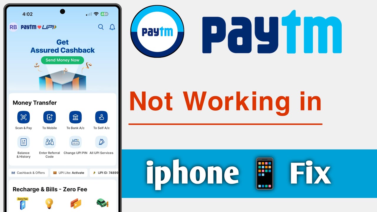 Paytm Not Working In iPhone Problem Solve - YouTube