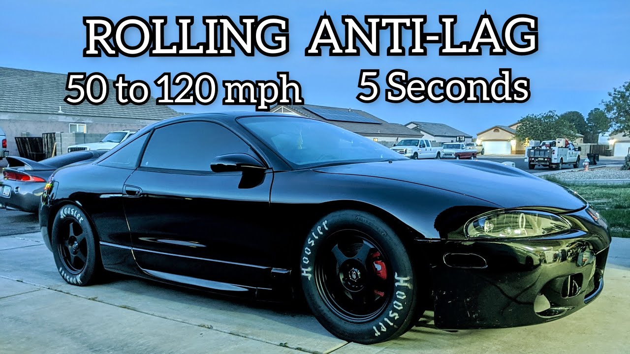 POV Drive: 2g Eclipse ROLLING ANTI LAG Testing 40 PSI BOOST Pulls - YouTube