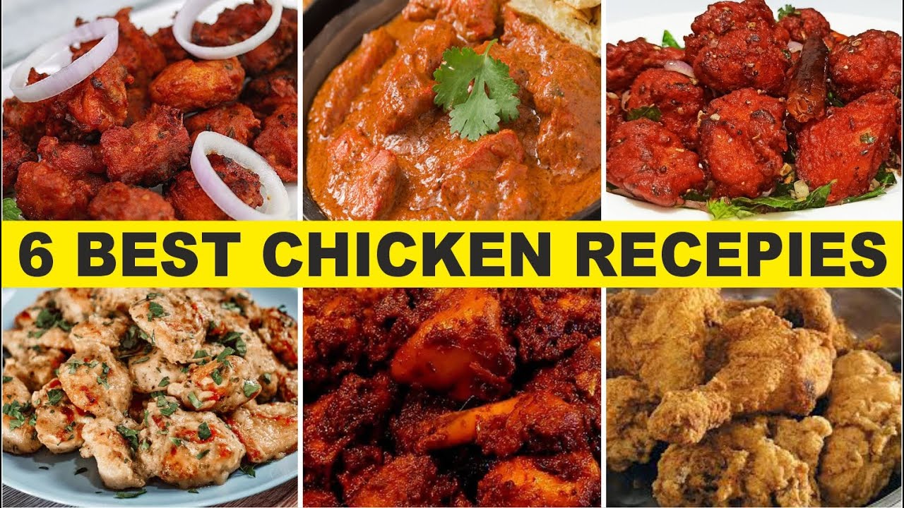 6 VARIETY CHICKEN RECEPIES | 6 EASY CHICKEN RECIPES #trendingvideo # ...
