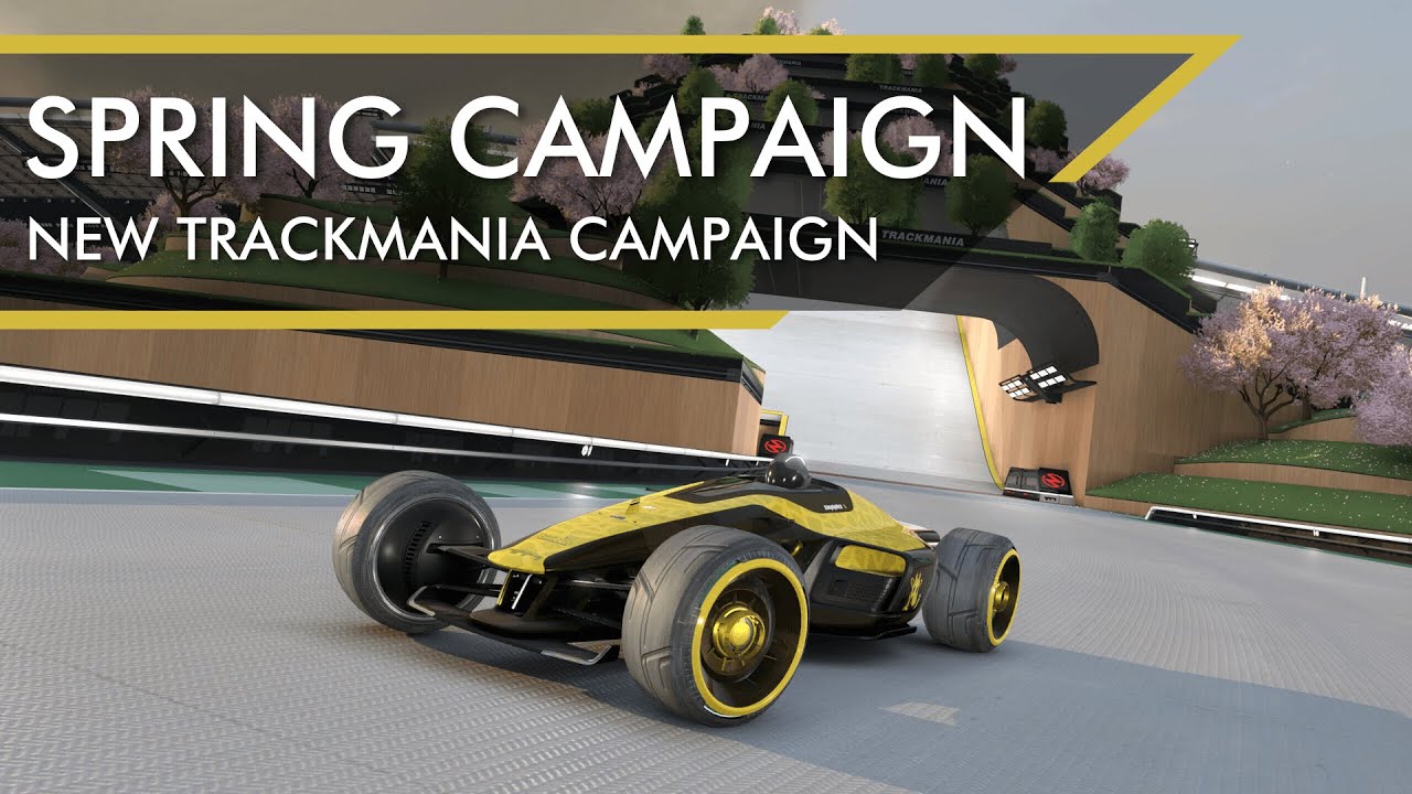 Spring Campaign in Trackmania - All Author Medals Speedrun - YouTube