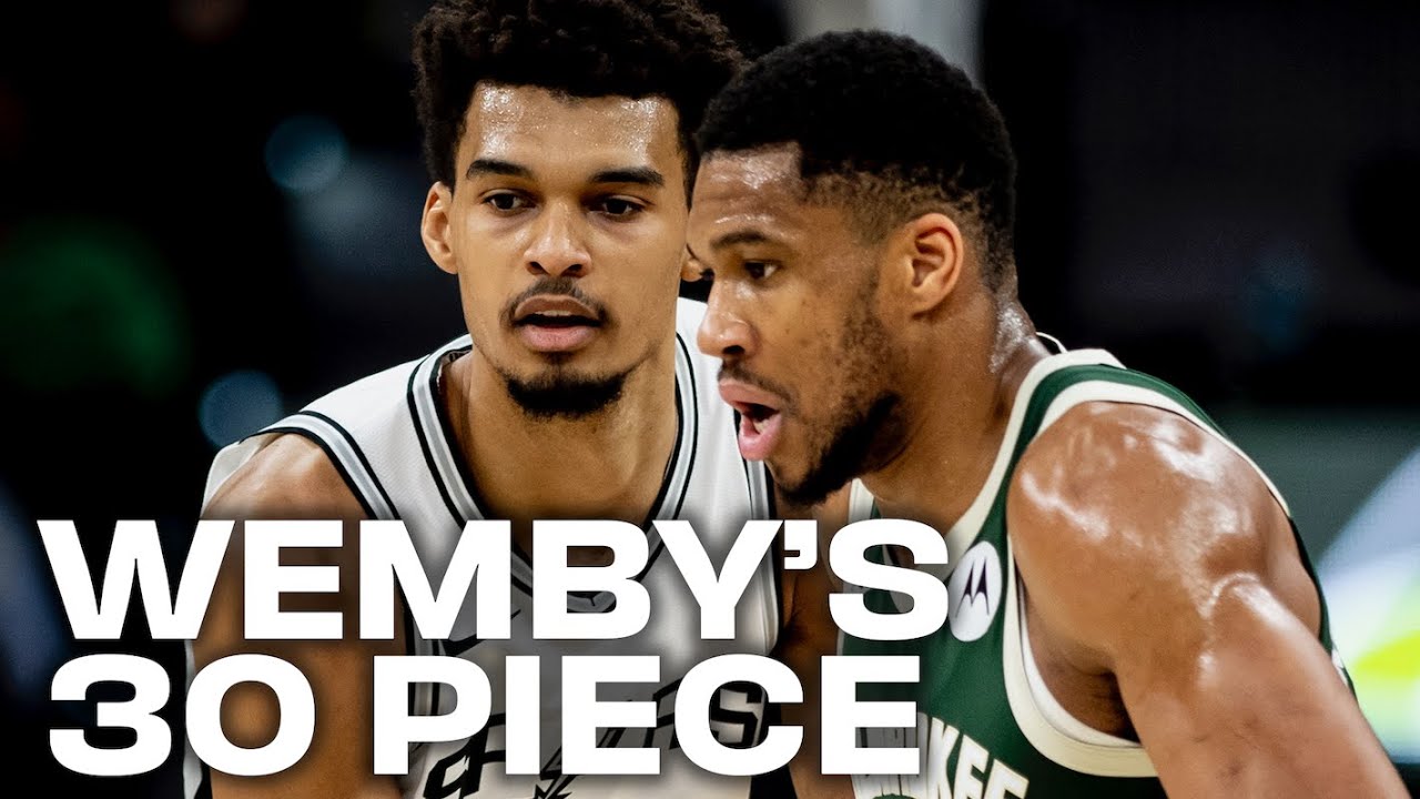 WEMBY'S 30 PIECE AGAINST THE BUCKS! - YouTube