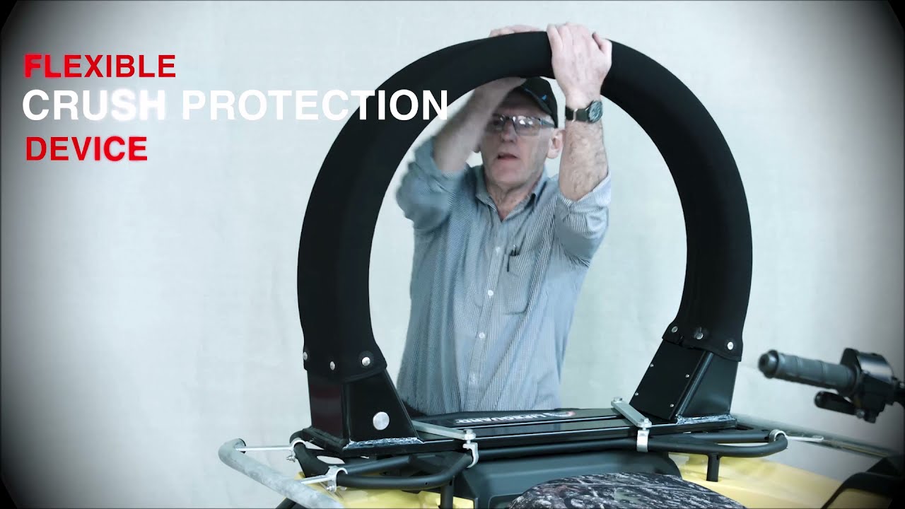 ATV LifeGuard Worlds First Flexible Roll Bar For Quad Bikes - YouTube