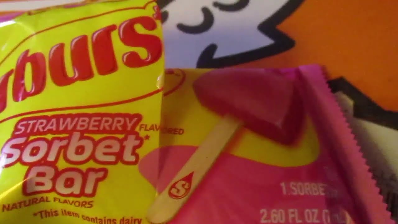 Strawberry Starburst Sorbet Bar - YouTube