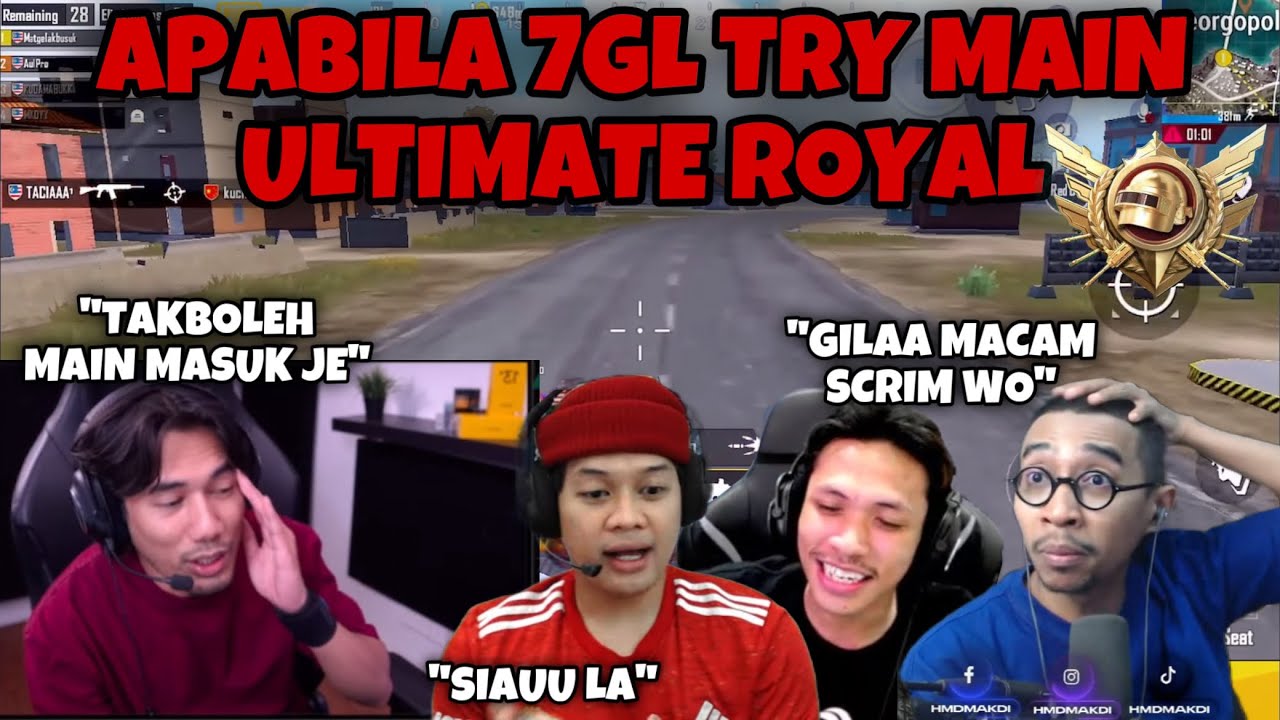 APABILA 7GL TRY MAIN ULTIMATE ROYAL PUBGM - SOLOZ SAMPAI PENING 🤣 - YouTube
