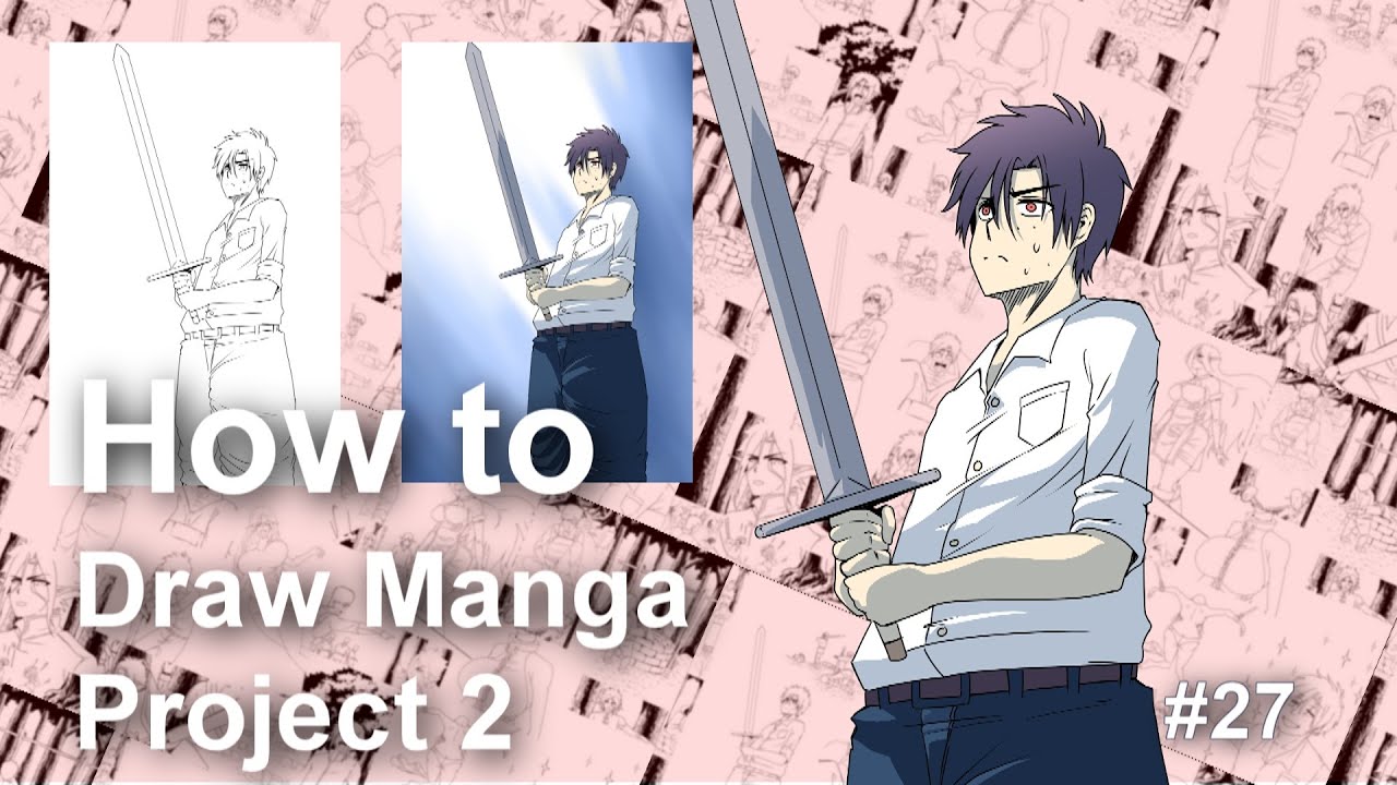 manga speedpaint project 2 EP 27 ฉากเมื่อเตรียมใจเเล้วก็ไปช่วยสาวกัน ไป ...
