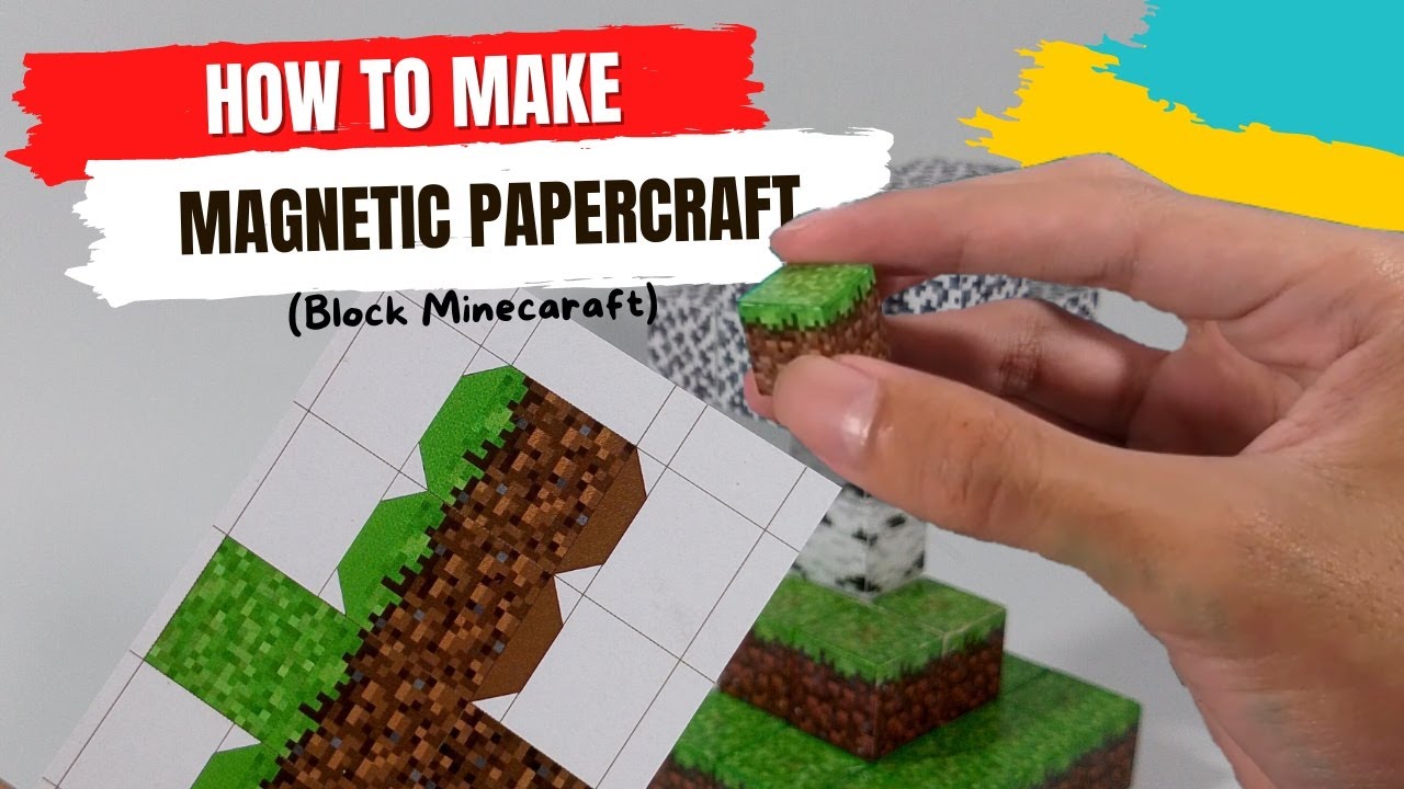 How To Make Magnetic Papercraft | Papercraft Minecraft - YouTube