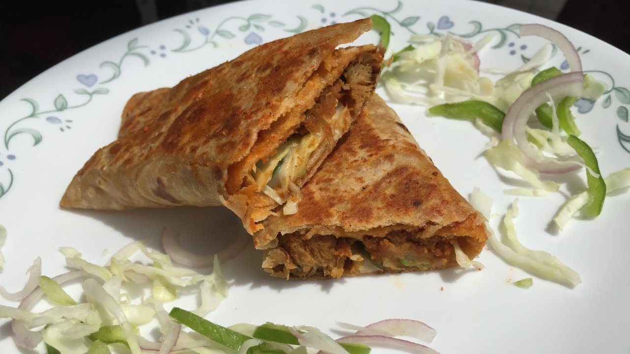 Soya Chunks Frankie | Veg Frankie | Soya Wraps | Soya Roll | Kids ...