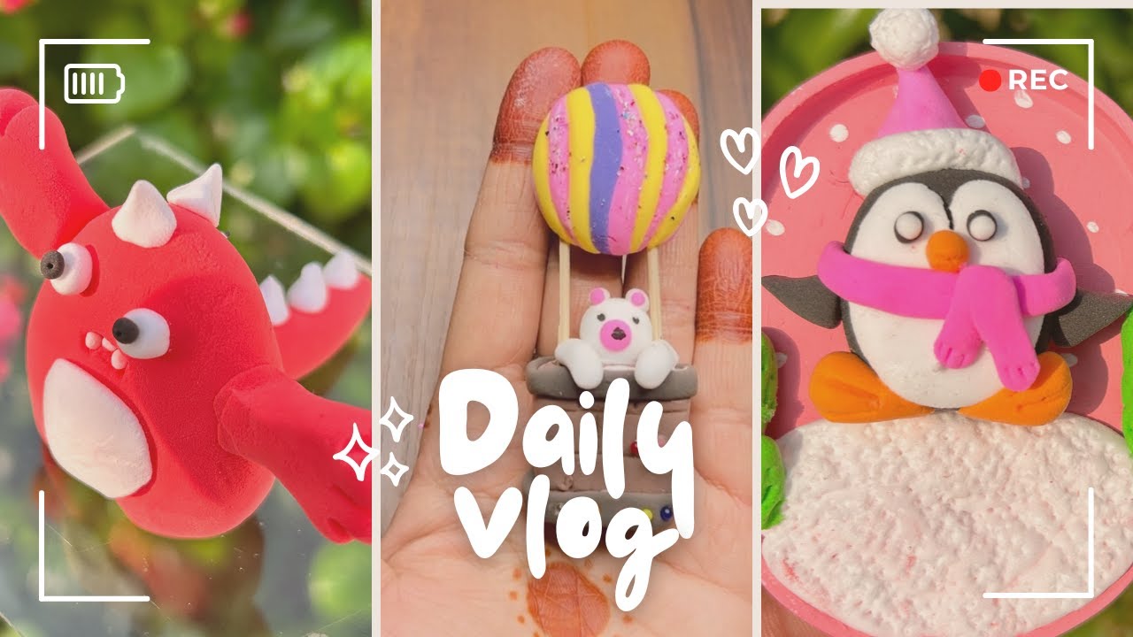 3D Clay Art | Clay Art Tutorial | Air dry clay crafts | DIY clay ...