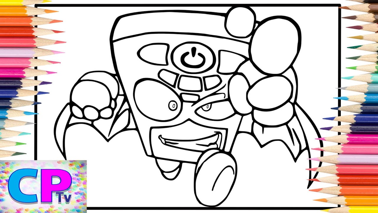 SuperZings Coloring Pages/Zapper from SuperZings/Cartoon - On & On ...