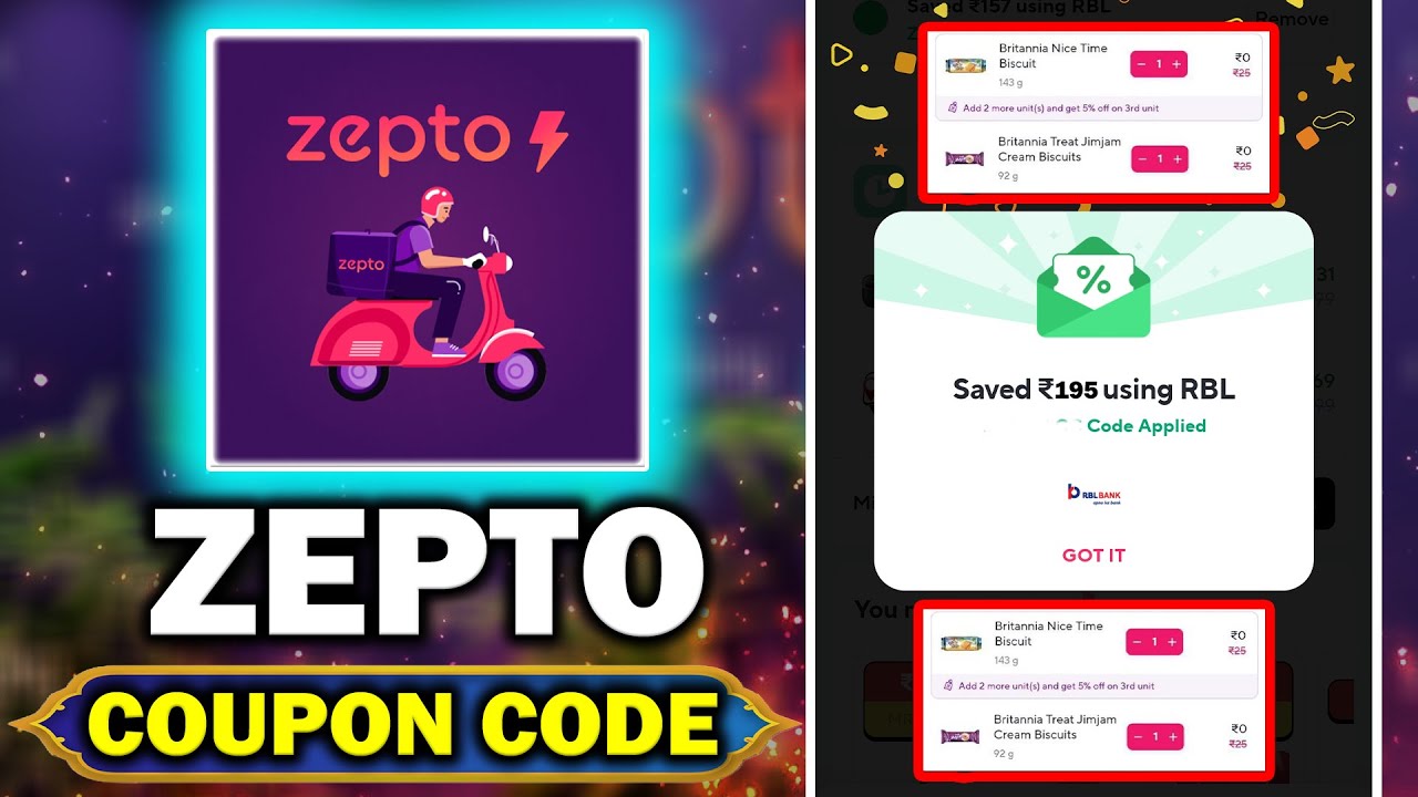 zepto coupon code | zepto coupon code today | Zepto Referral Code - YouTube