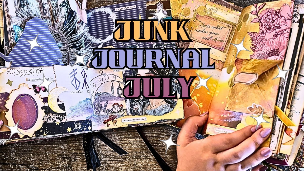 Junk Journal July Day 30 // SHINE // Created by MegJournals - YouTube