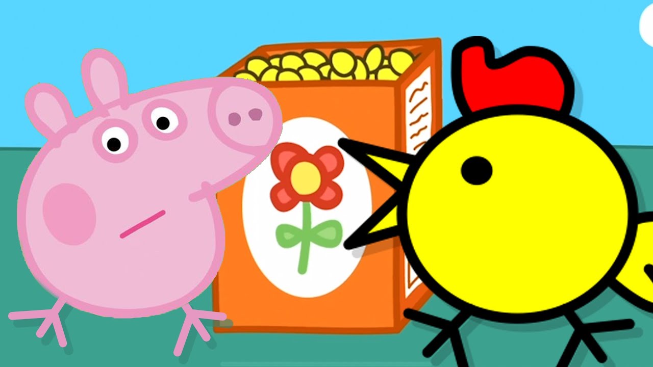 Peppa Pig meets Mrs. Chicken | Fun at the chicken coop Part 2 - YouTube