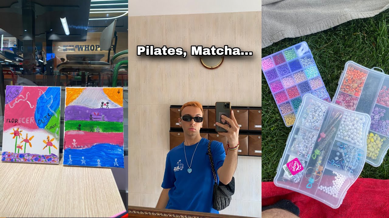 🍵PILATES por primera vez, tomando MATCHA, pintando CUADROS y haciendo ...