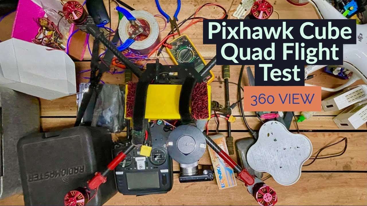 RTK based Pixhawk Cube Orange Quadcopter/Drone for Mapping Flight Test ...