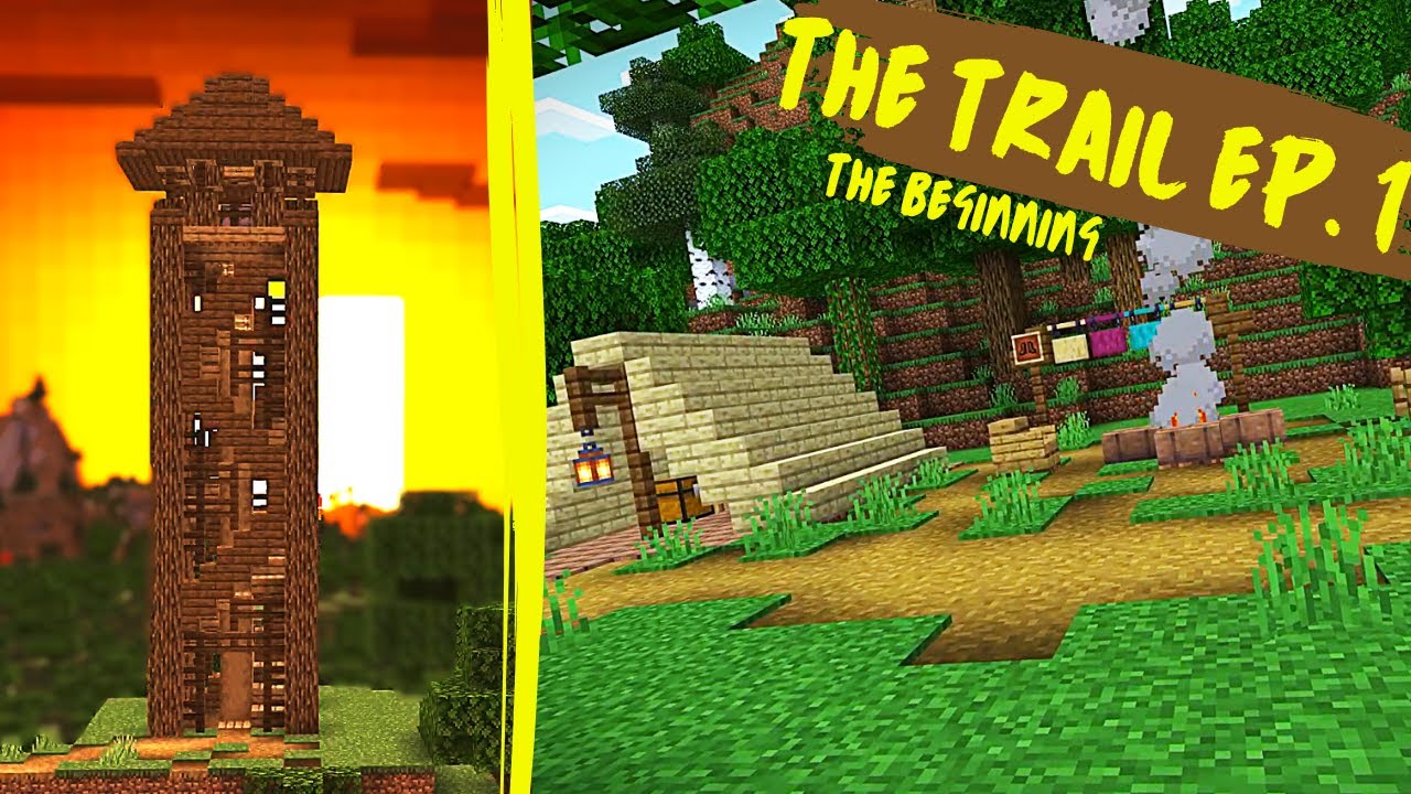 Building a FIRE TOWER in Minecraft then Climbing one in REAL LIFE - YouTube