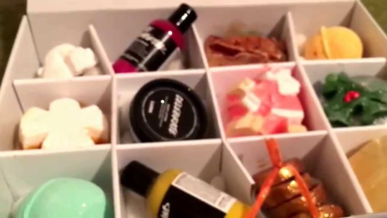 Lush-The 12 Days of Christmas 2015 Box Unboxing - YouTube