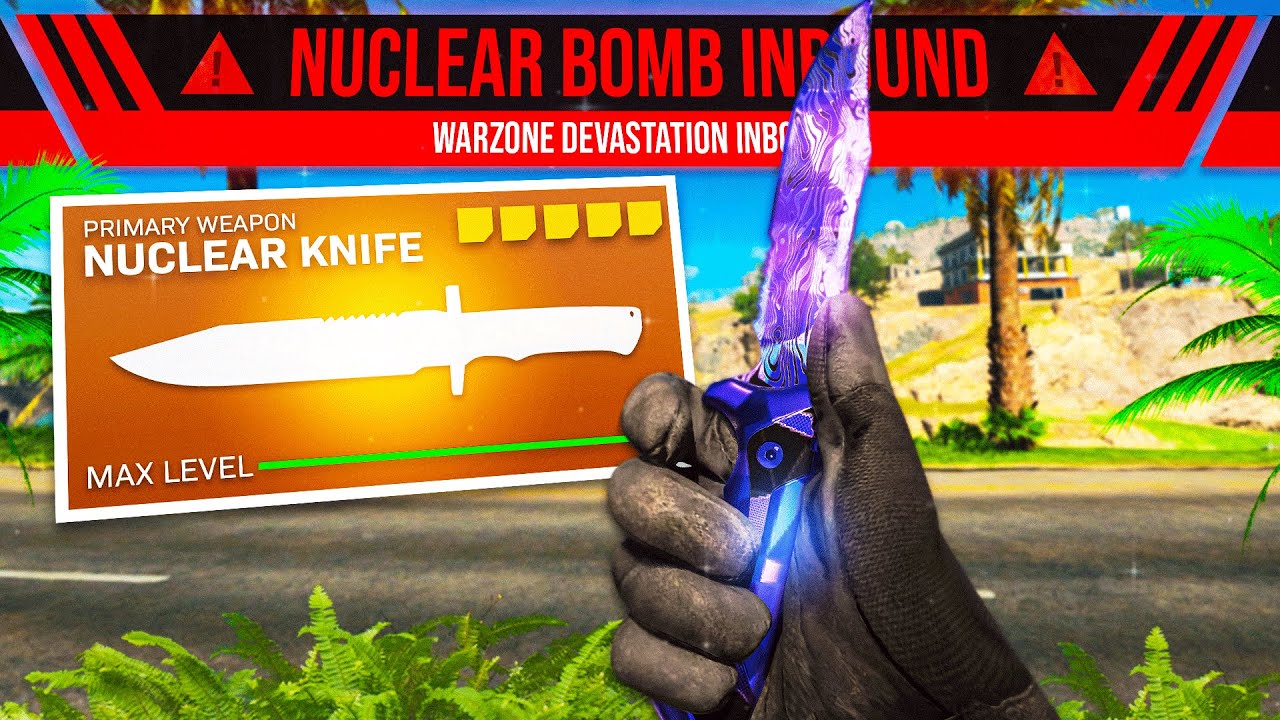 NUKE WITH EVERY GUN IN WARZONE!! (KNIFE) - YouTube