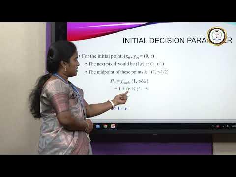 Midpoint Circle Drawing Algorithm - Ms.S.Nithya - YouTube