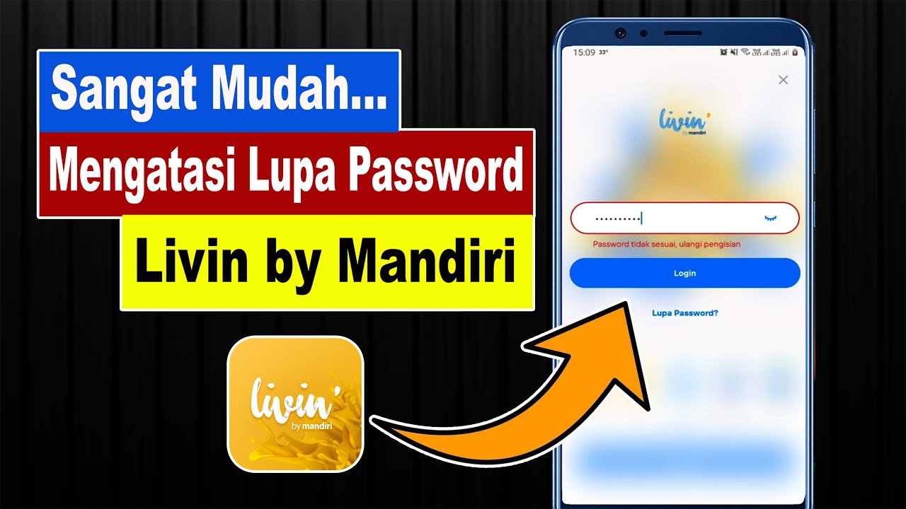 cara mengatasi lupa password livin by mandiri || lupa password livin by ...