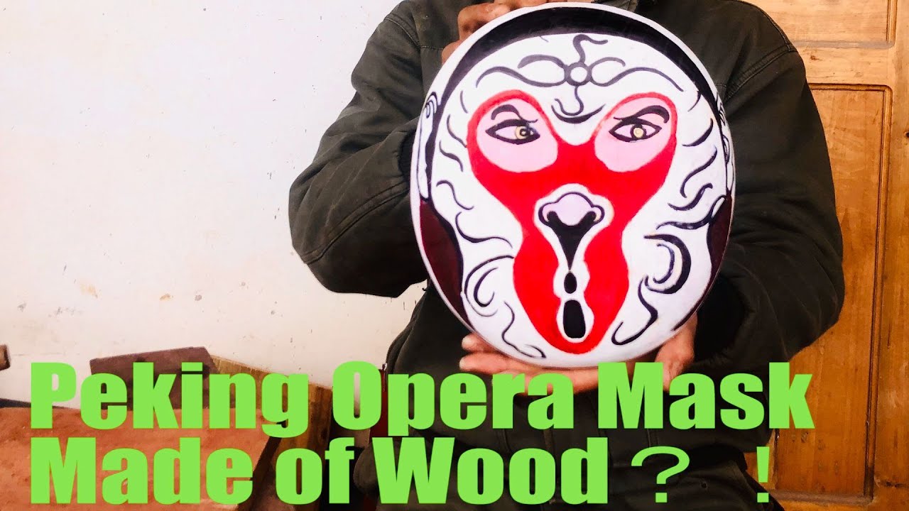 WOW!! How to make a Peking Opera Mask use Wood? - YouTube