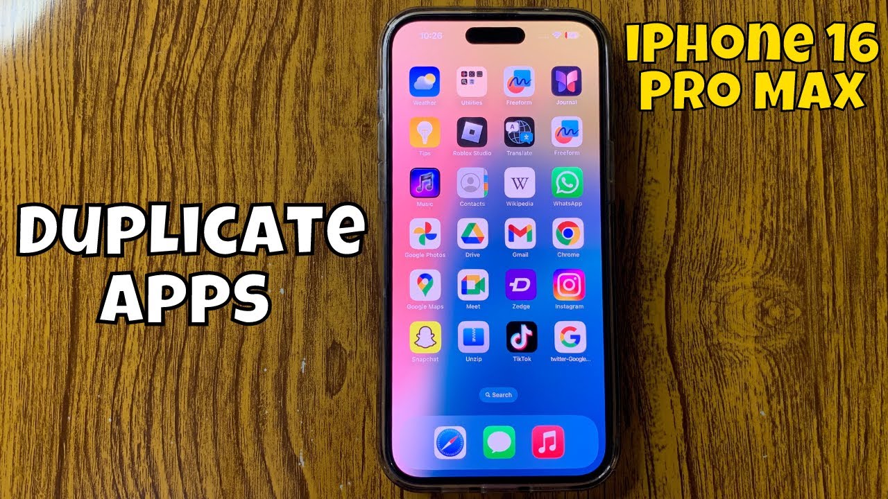 How to Duplicate Apps on iPhone 16 Pro Max - YouTube