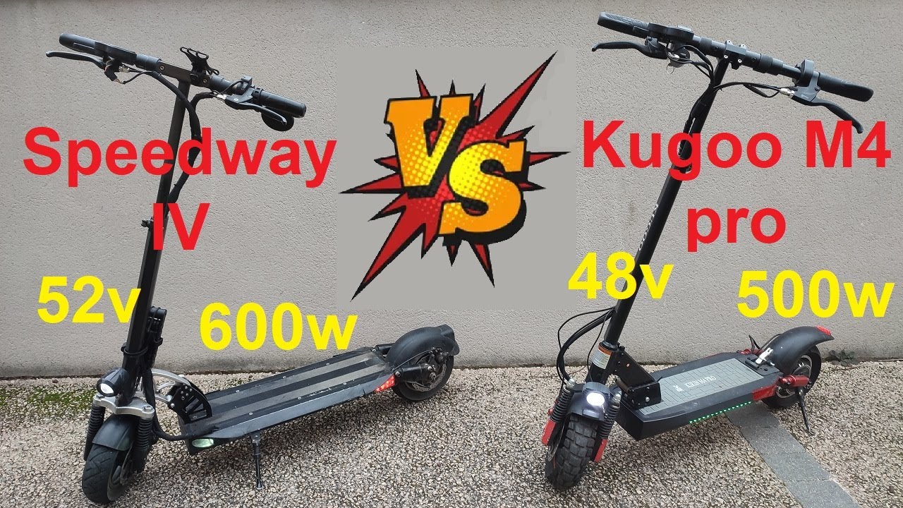 Kugoo M4 pro 500W 48V VS Speedway 4 600W 52V : Le combat des ...