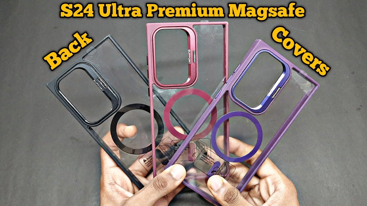 Samsung Galaxy S24 Ultra Magsafe Colourful Transparent Back Covers ...